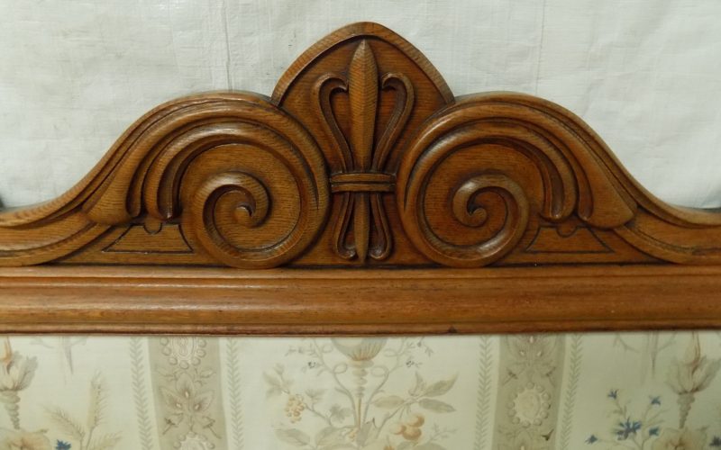 Victorian Carved Oak Headboard – Wessex Beds
